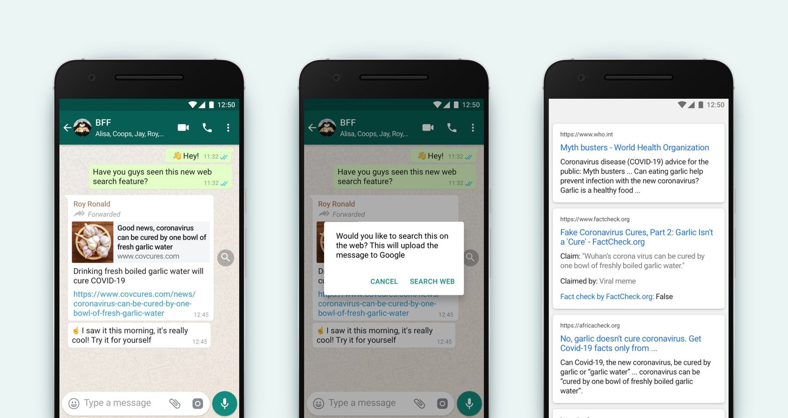 WhatsApp Rolls Out New Feature Search The Web That Let User To Fact 